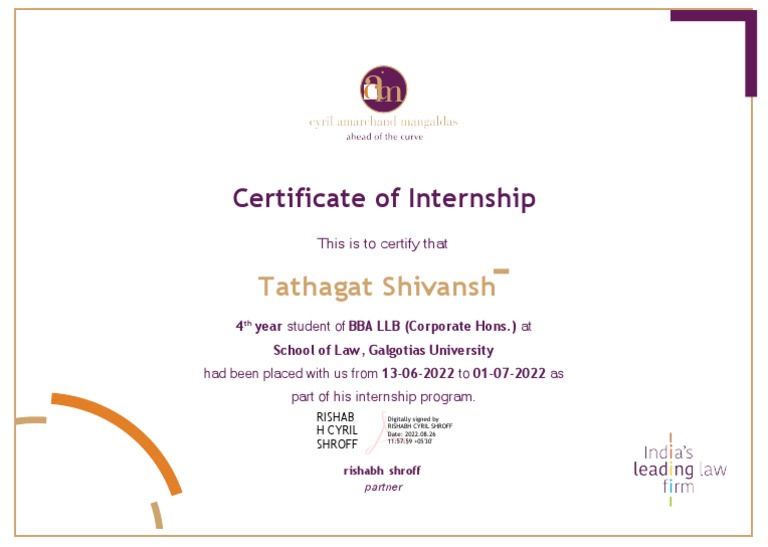 TS Internship Completion | PDF
