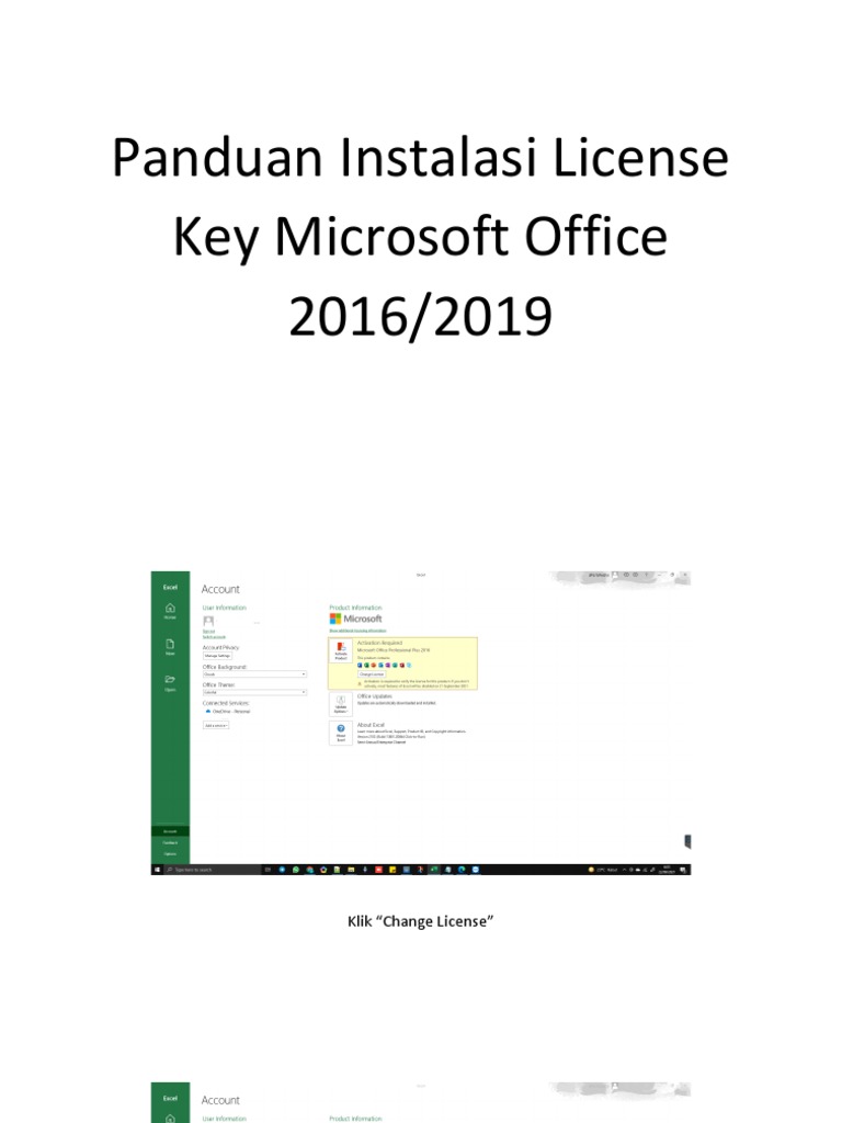 Panduan Instalasi Office 2016&2019 | PDF
