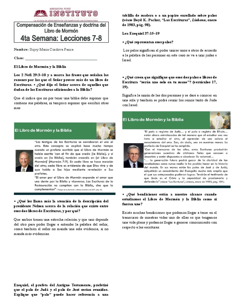 Semana 4 de Edlm Leccion 7-8 (1) I | PDF | Salvación | Biblia