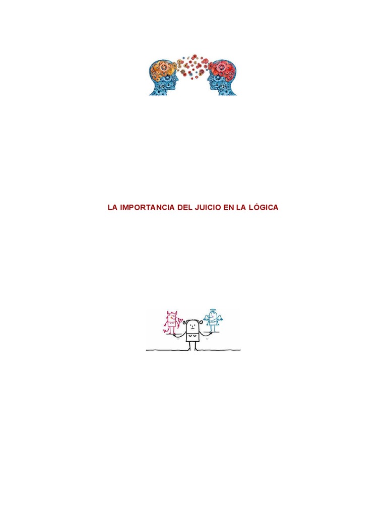 La Importancia Del Juicio en La Lã Gica | PDF | Principio | Certeza