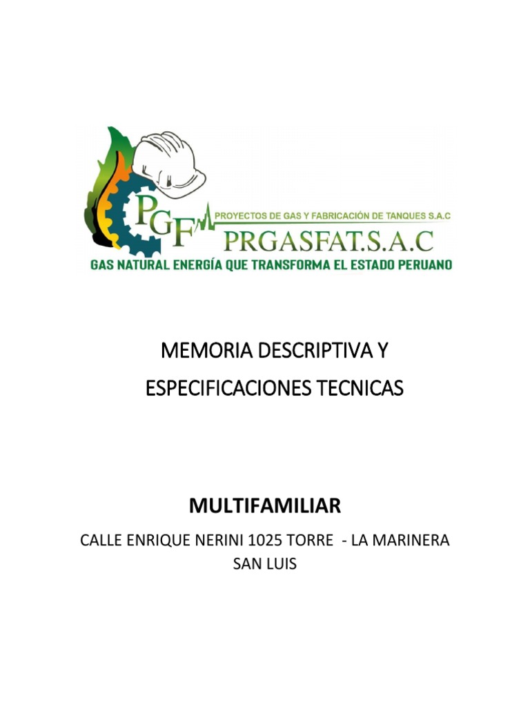 5.memoria Descriptiva | PDF | Tubería (transporte de fluidos) | Cobre