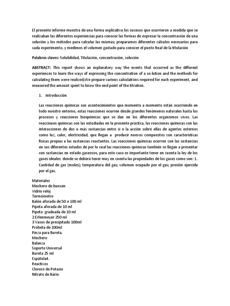 El Presente Informe Muestra de Una Forma Explicativa Los Sucesos Que ...