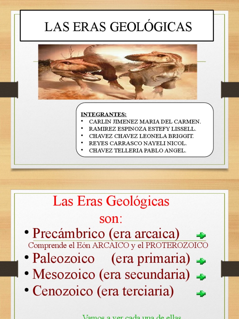 Eras Geologicas | PDF | Ciencias de la Tierra | Naturaleza