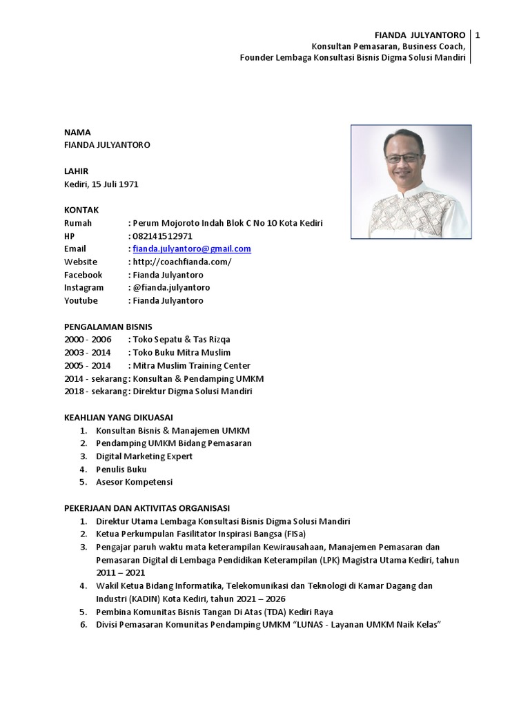 0422 - Profil Fianda Julyantoro 01 | PDF