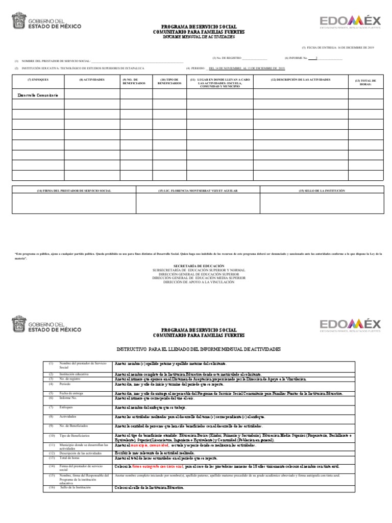 Informe Mensual de Actividades 2 | PDF | Licenciatura