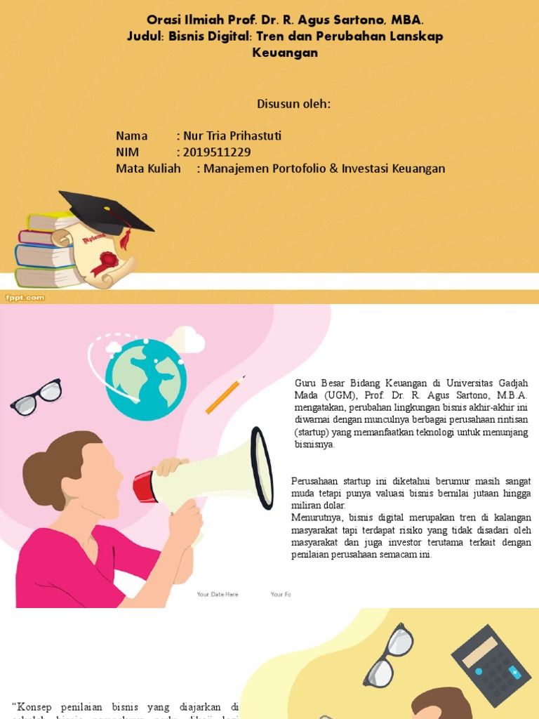 Orasi Ilmiah - Nur Tria Prihastuti (2019511229) | PDF | Bisnis ...