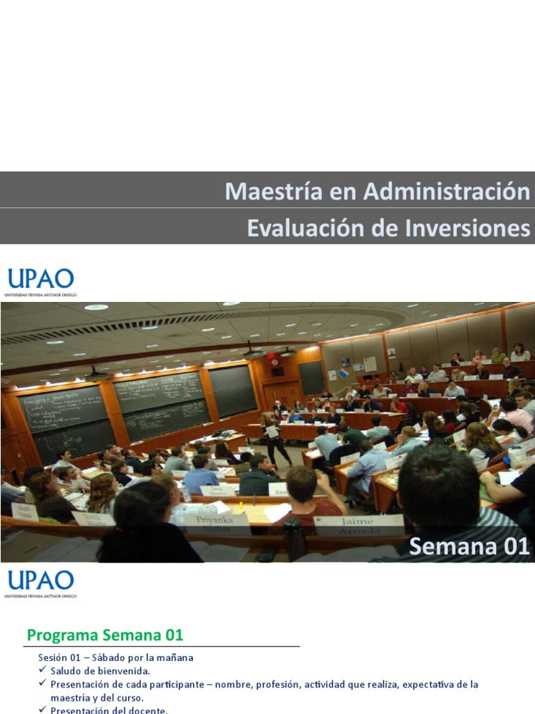 Programa Semana 01 | PDF