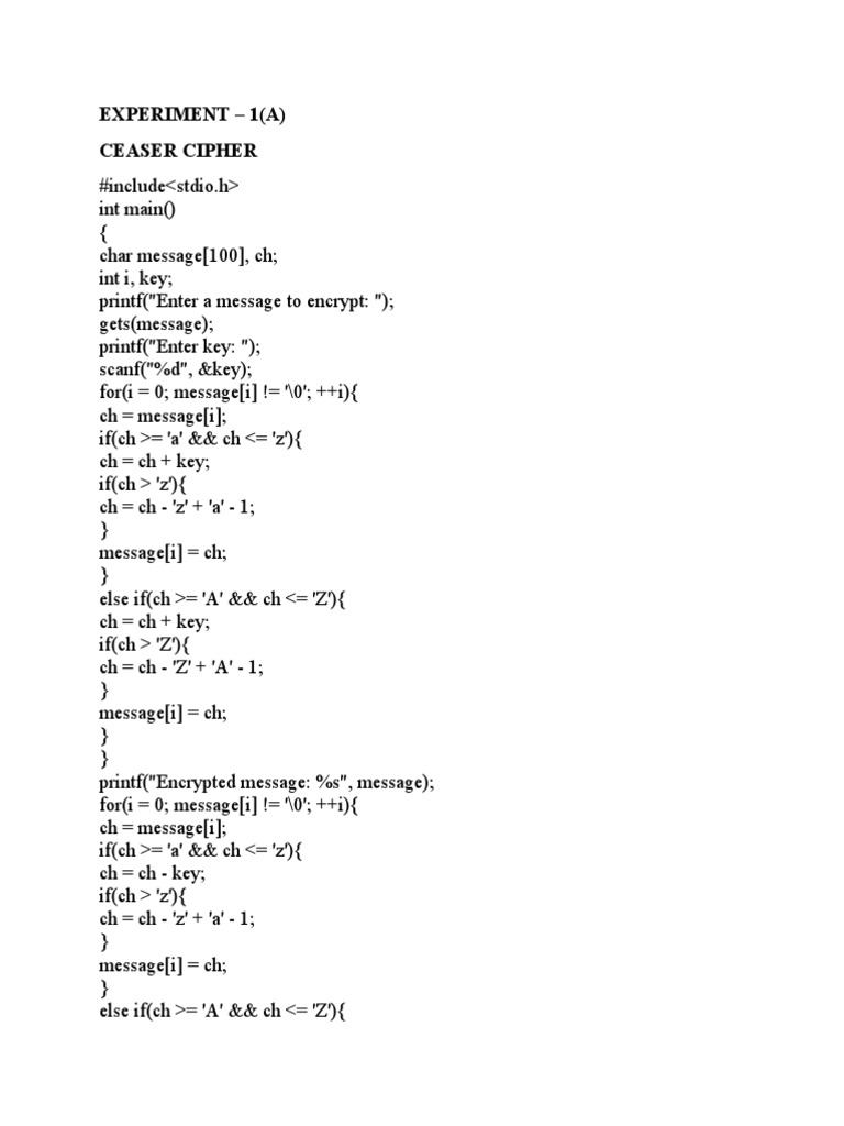 19it403 Cns Lab Programs Executed | PDF | Security Engineering ... 19it403 Cns Lab Programs Executed | PDF | Security Engineering ...