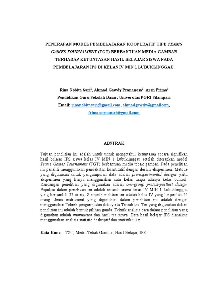 TGT dan Media Gambar Tingkatkan Hasil IPS | PDF