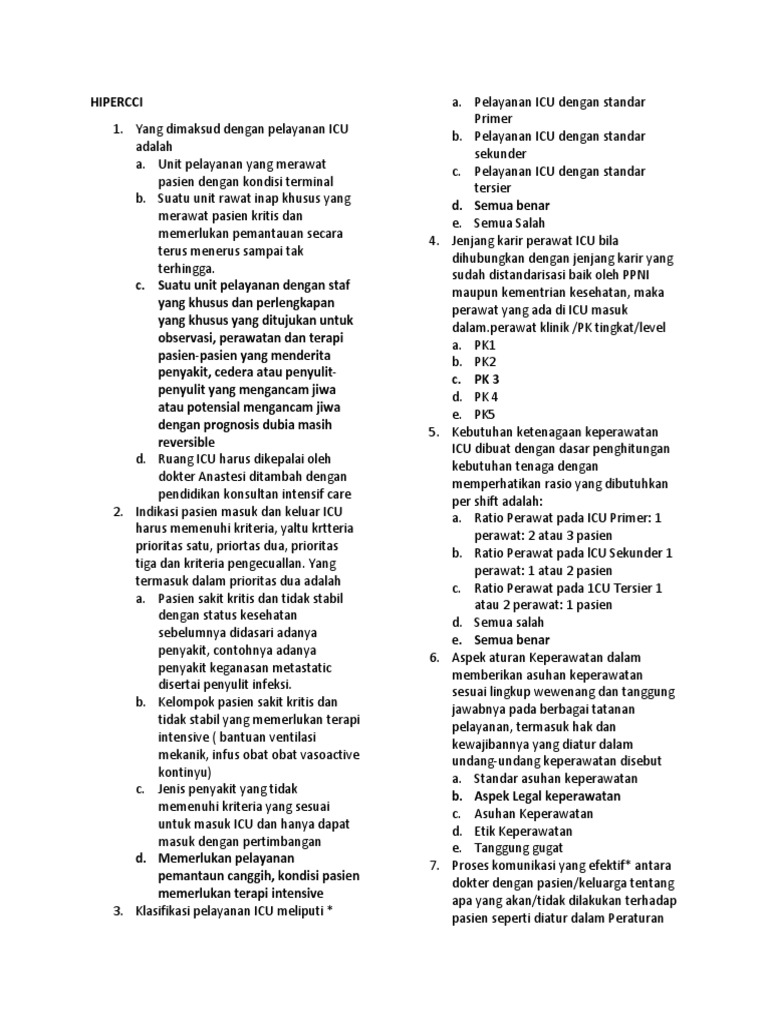 Hipercci Pre Tes Word | PDF | Sains & Matematika