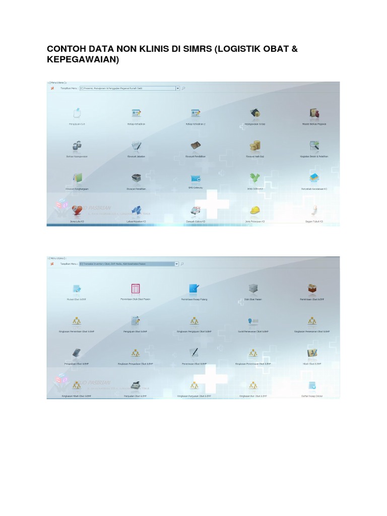Contoh Data Non Klinis Di Simrs | PDF