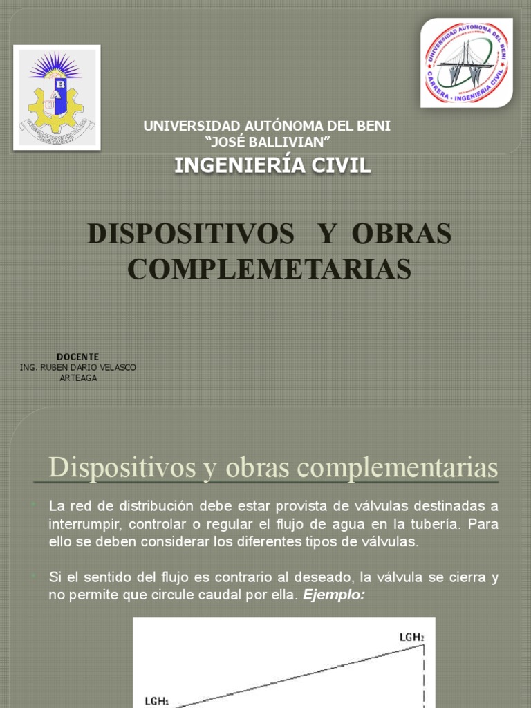 13º Tema - Dispositivos y Obras Complementarias | PDF | Agua | Ingeniería mecánica