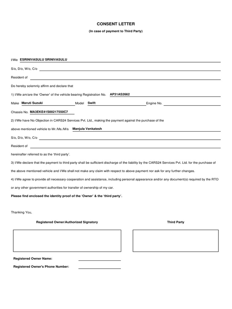 Consent Letter | PDF