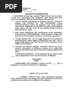 Affidavit-of-Desistance-RECKLESS IMPRUDENCE-HOMI | PDF