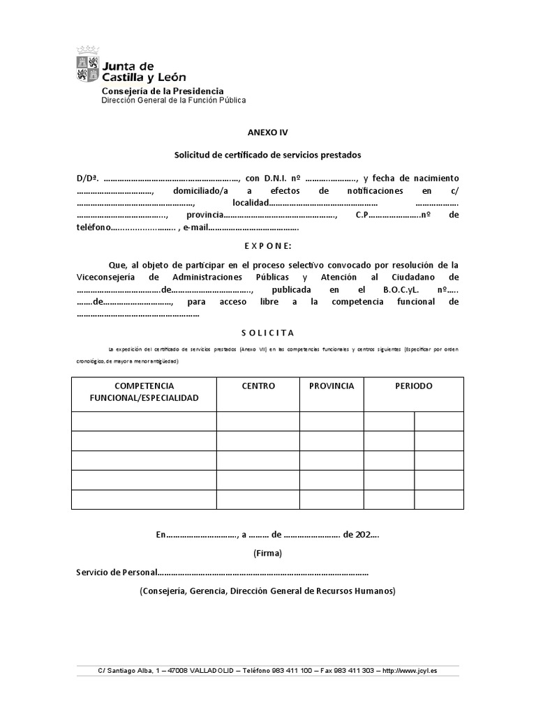 Solicitud de certificado de servicios prestados para participar en un ... Solicitud de certificado de servicios prestados para participar en un ...
