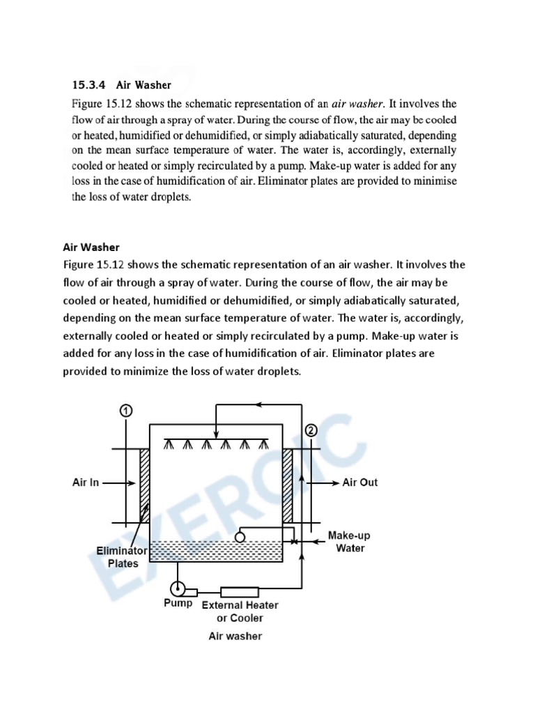 Air Washer | PDF | Heat | Temperature