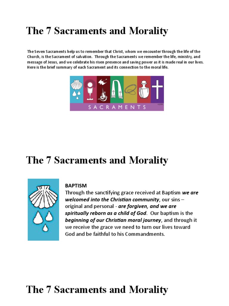 7 Sacraments | PDF | Sacraments | Grace In Christianity
