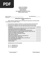 Dibels 8 Benchmark 2 Scoring 2020-1 | PDF | Standardized Tests