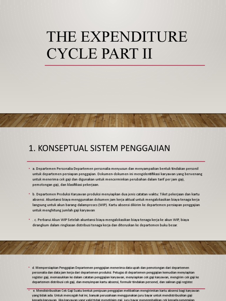 The Expenditure Cycle Part II | PDF
