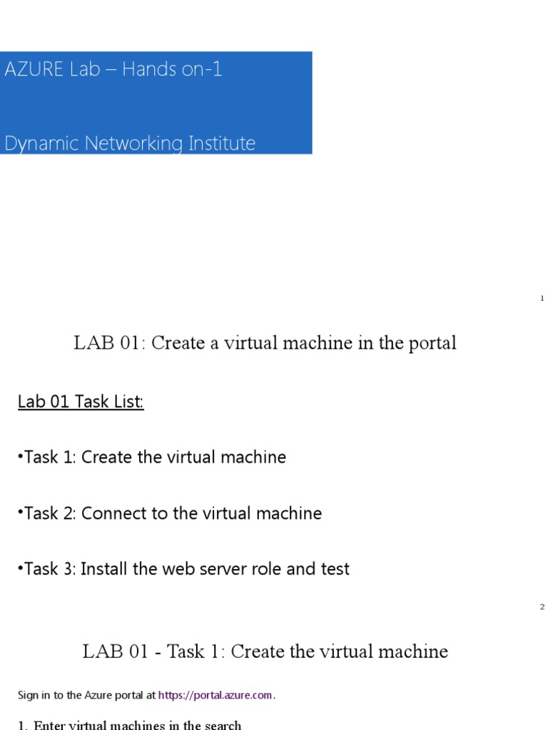 Azure - Lab 01 | PDF | Computer Science | Application Layer Protocols Azure - Lab 01 | PDF | Computer Science | Application Layer Protocols