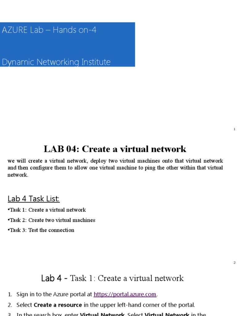 Azure - Lab 04 | PDF | Computer Networking | Computer Architecture Azure - Lab 04 | PDF | Computer Networking | Computer Architecture