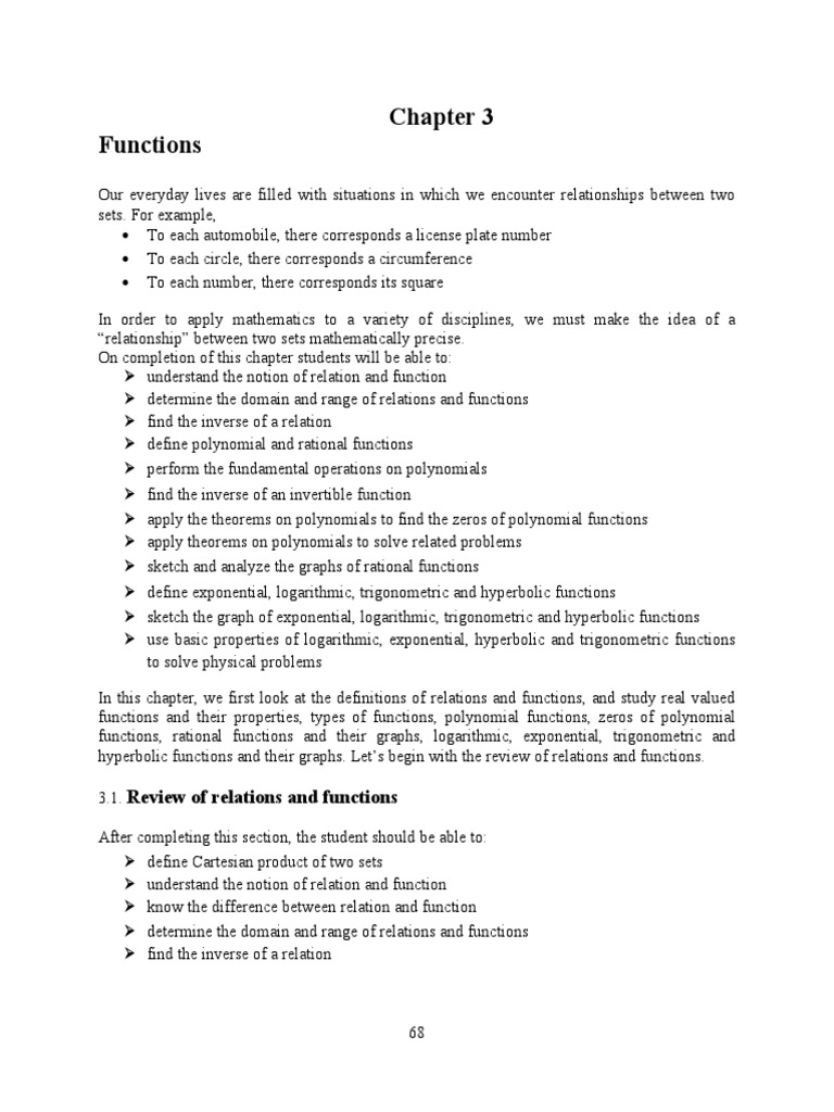 Chapter 3 Pdf Function Mathematics Exponential Function