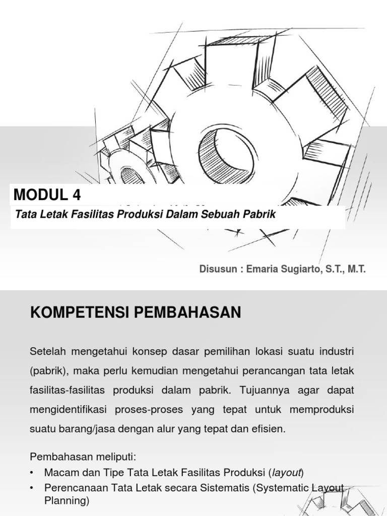 MODUL 4 - Tata Letak Fasilitas Produksi | PDF