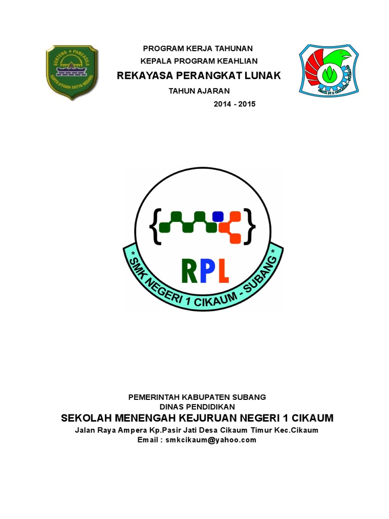 Program Kerja Kaprog Keahlian RPL SMKN 1 Cikaum | PDF