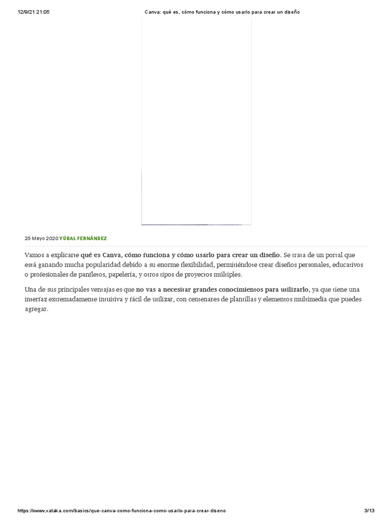 Canva Que Es Como Funciona y Como Usarlo para Crear Un Diseno | PDF | Diseño gráfico | Diseño