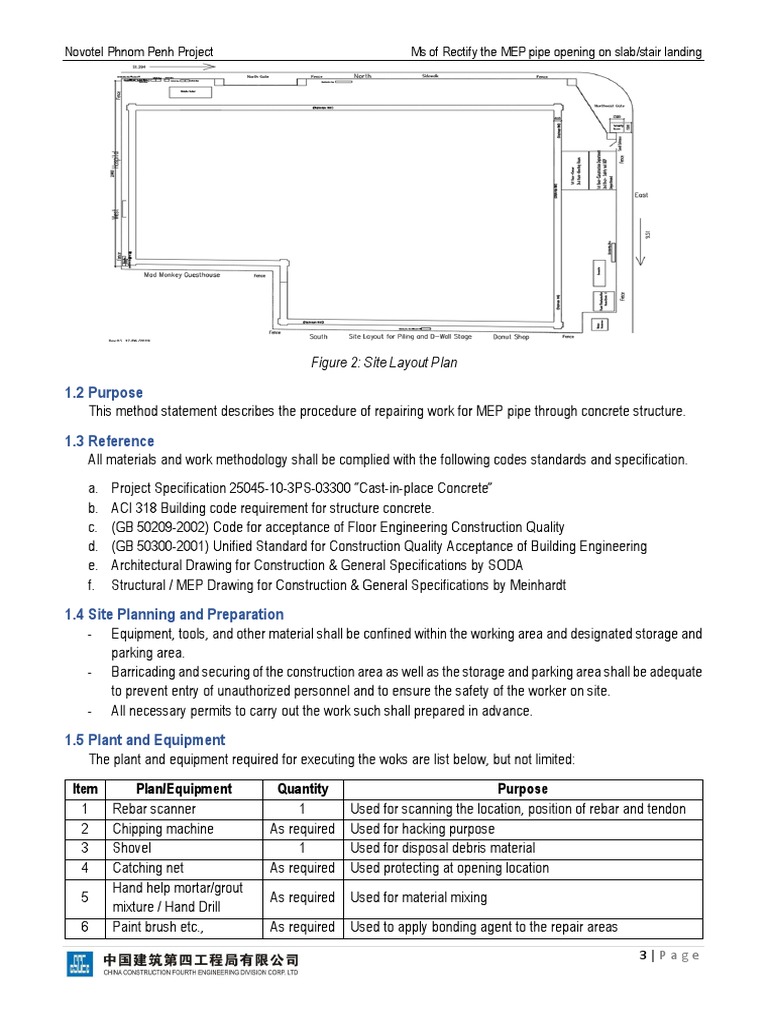 Ms of Rectify The MEP Pipe Opening On Slab-Stair Landing | Download ...