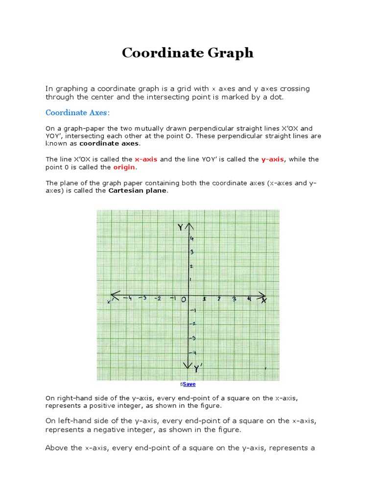 Coordinate Graph | PDF