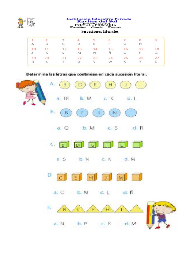 Sucesiones Literales | PDF