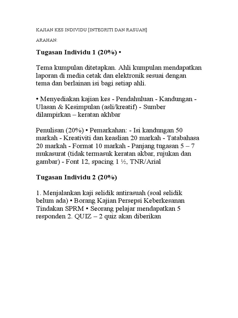 Kajian Kes Rasuah Arahan | PDF