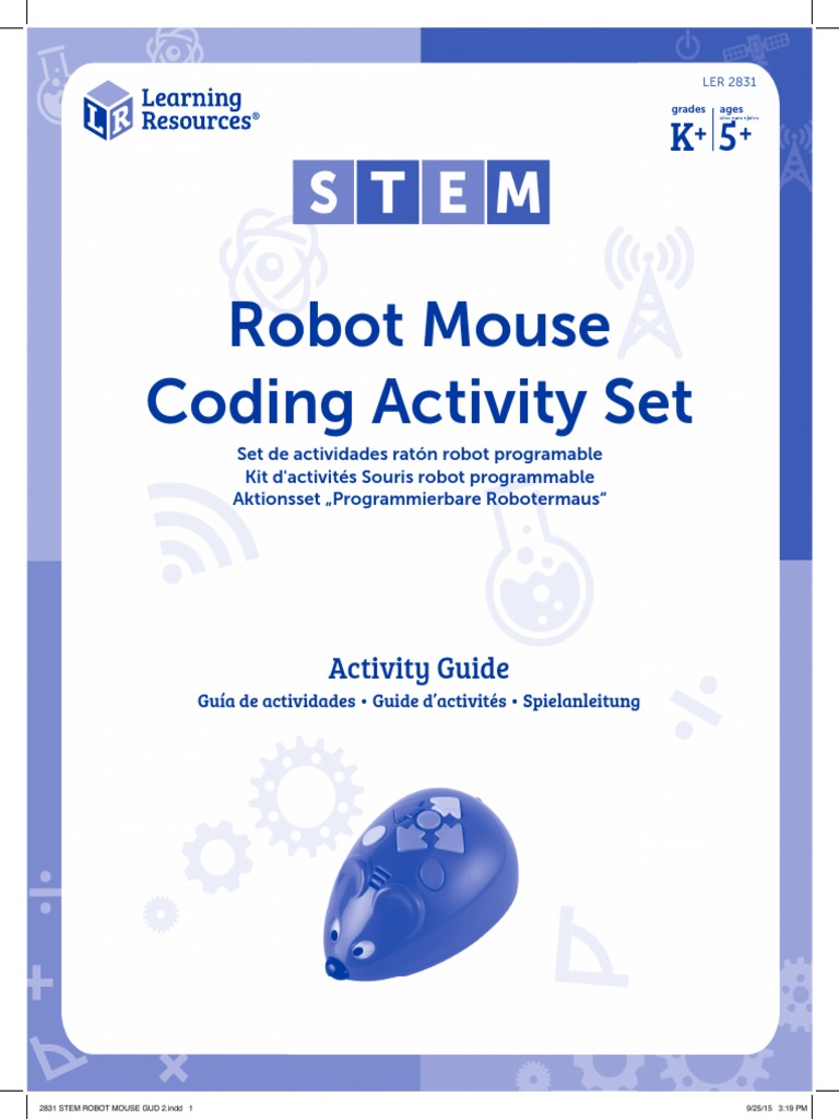 Robot Mouse Coding Activity Set | PDF | Rechargeable Battery | Computer Programming
