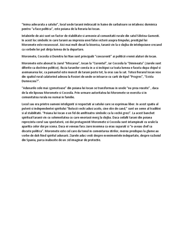 Proiect Romana Poiana Lu Iocan. | PDF