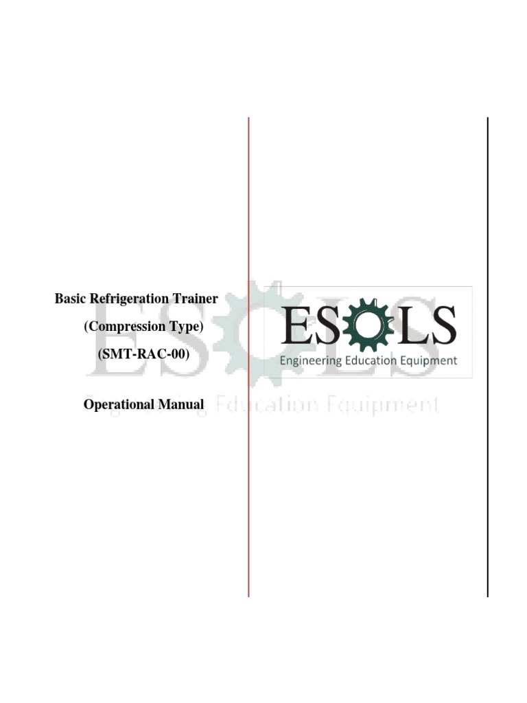 Basic Refrigeration Trainer Guide | PDF | Refrigerator | Mechanical ...