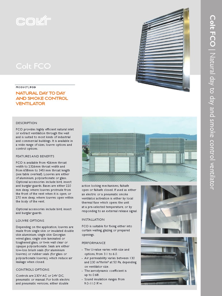FCO Wall Ventilator | PDF | Glasses | Building Engineering