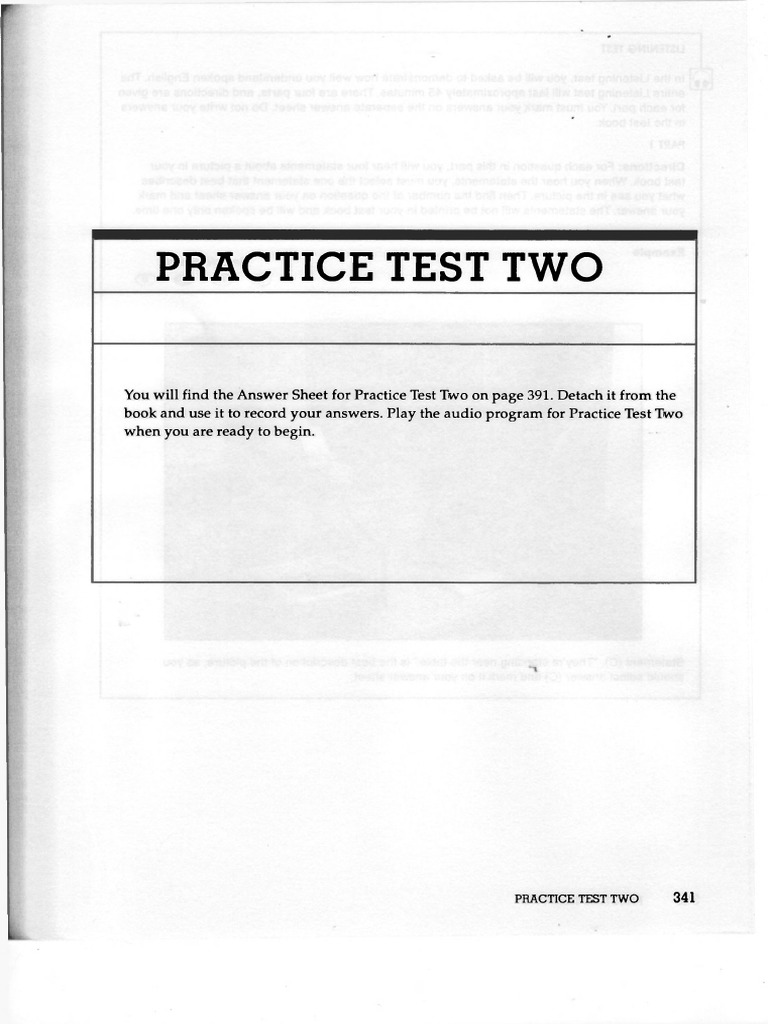 TOEIC Practice Test 2 | PDF | Compact Disc