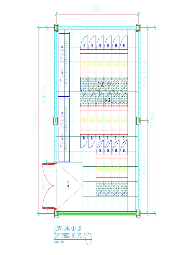 Layout Mmp Data Center Design Option 1 Rev 00 0 Pdf