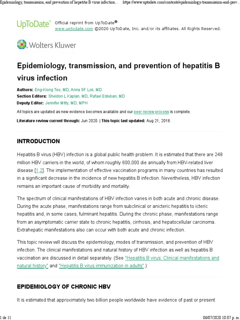 Hepatitis B | PDF | Hepatitis B | Hepatitis