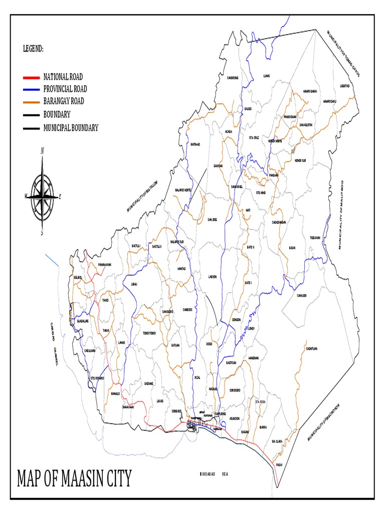 Maasin City Barangay Map | PDF