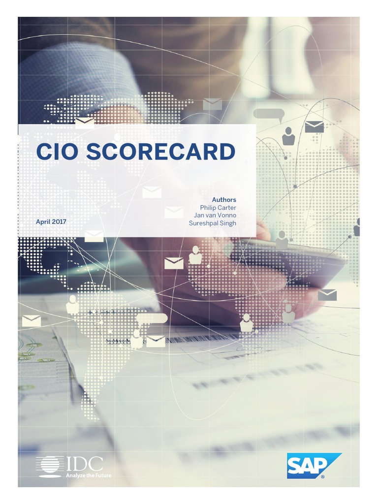 Sap Cio Scorecard | PDF | Strategic Management | Chief Information Officer