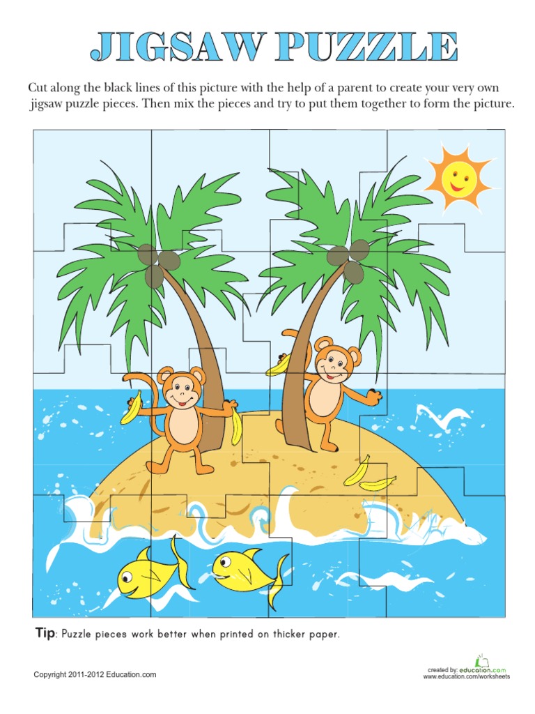 A Fun DIY Jigsaw Puzzle: Cut, Mix, and Match the Picture Pieces | PDF