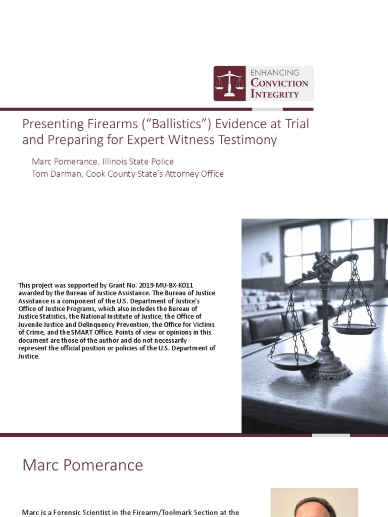 Preparing Firearms Experts for Trial | PDF | District Attorney | Expert ...