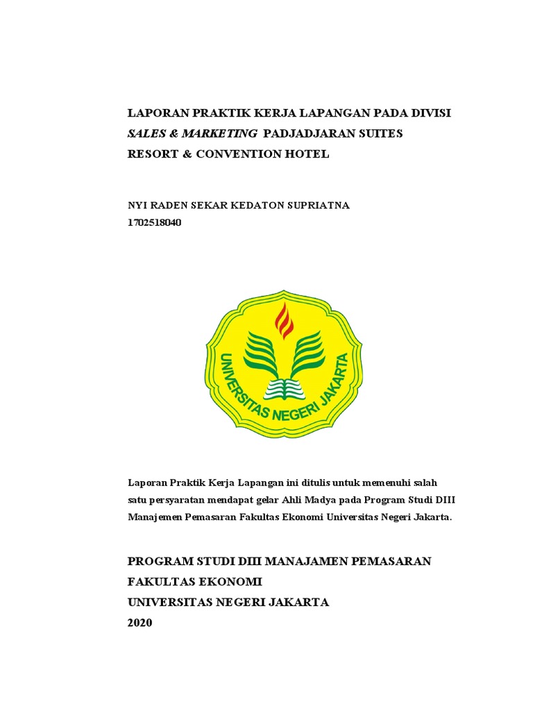 Laporan PKL Nyi Raden Sekar 1702518040 | PDF | Bisnis