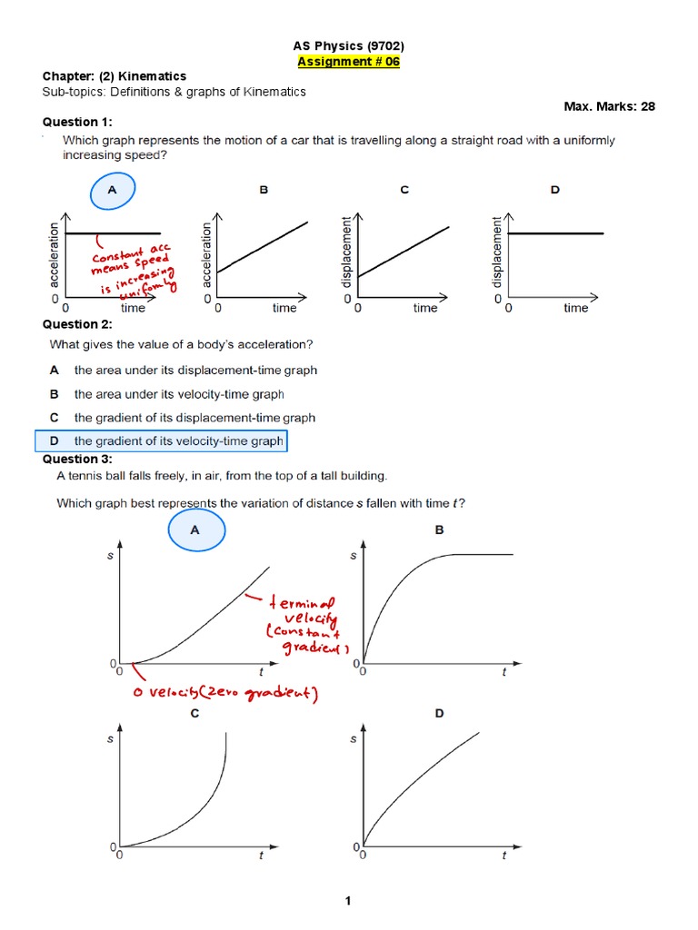 Solution Assignment 06 (Graphs - Definitions) | PDF