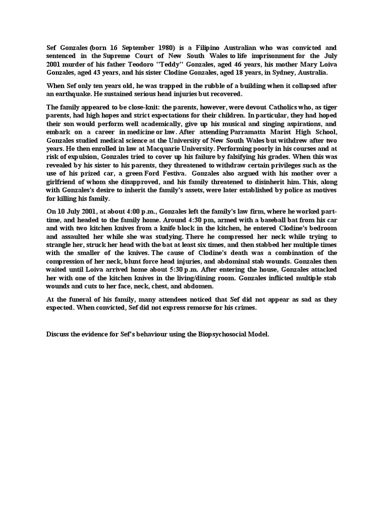 Sef Gonzales 6 | PDF | Violence | Crimes