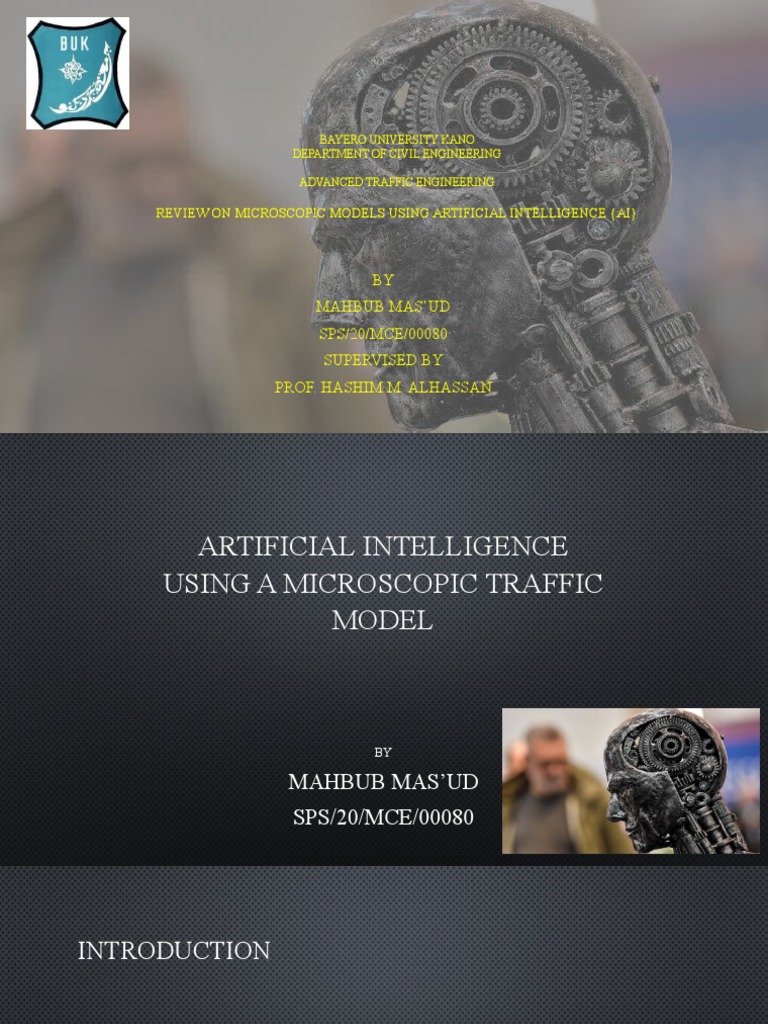 Review On Microscopic Traffic Model Using Artificial Intelligence Mahbub Mas Ud Pdf