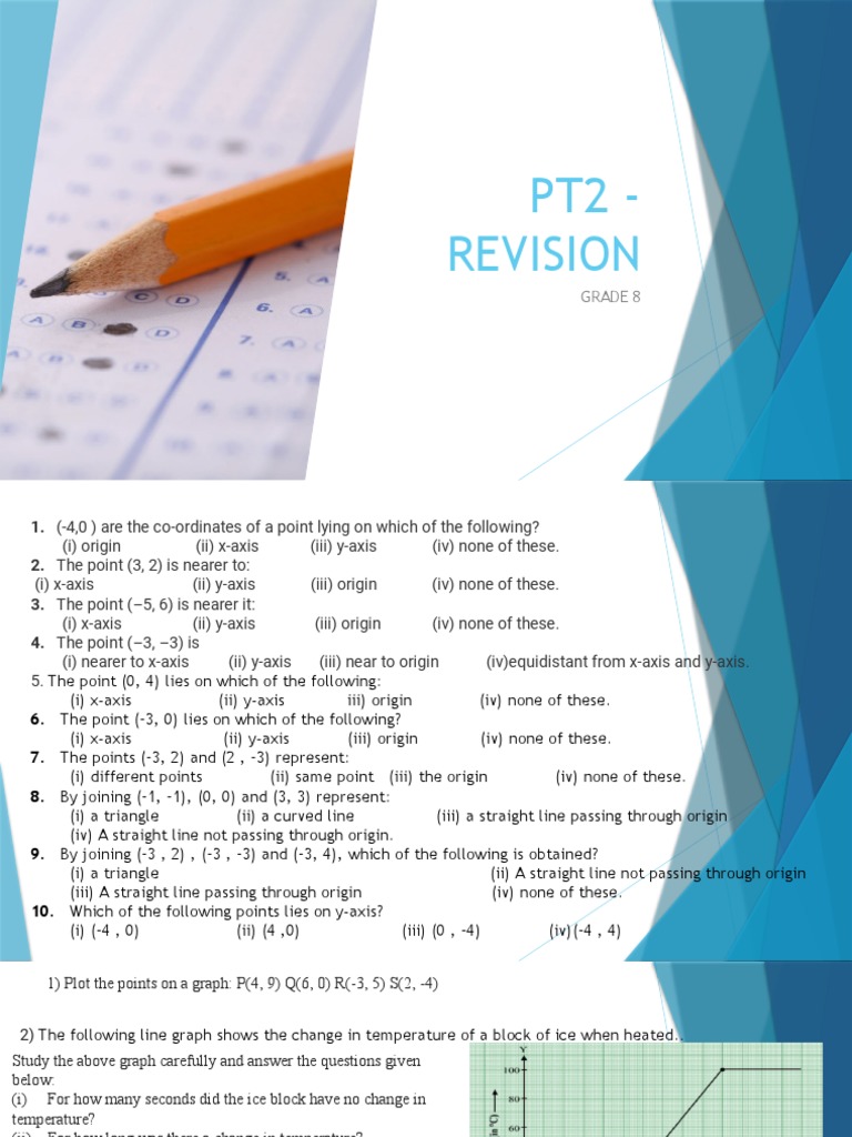 Pt2 - Revision Grade 8 | PDF | Area | Volume