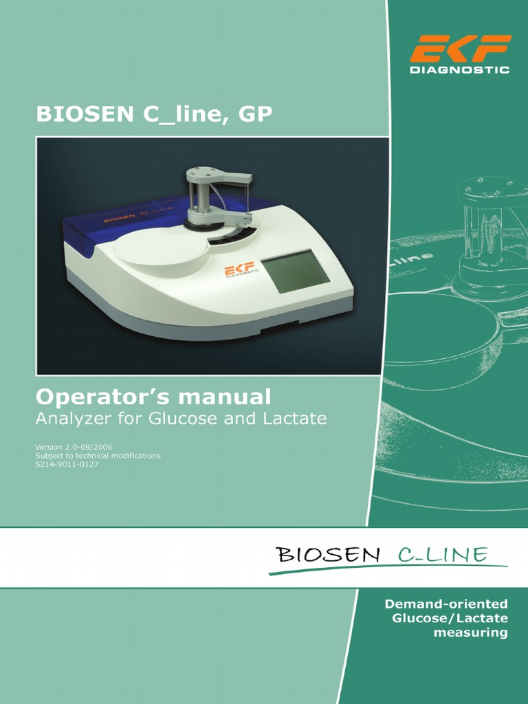 Biosen C Line. Operator's Manual | PDF